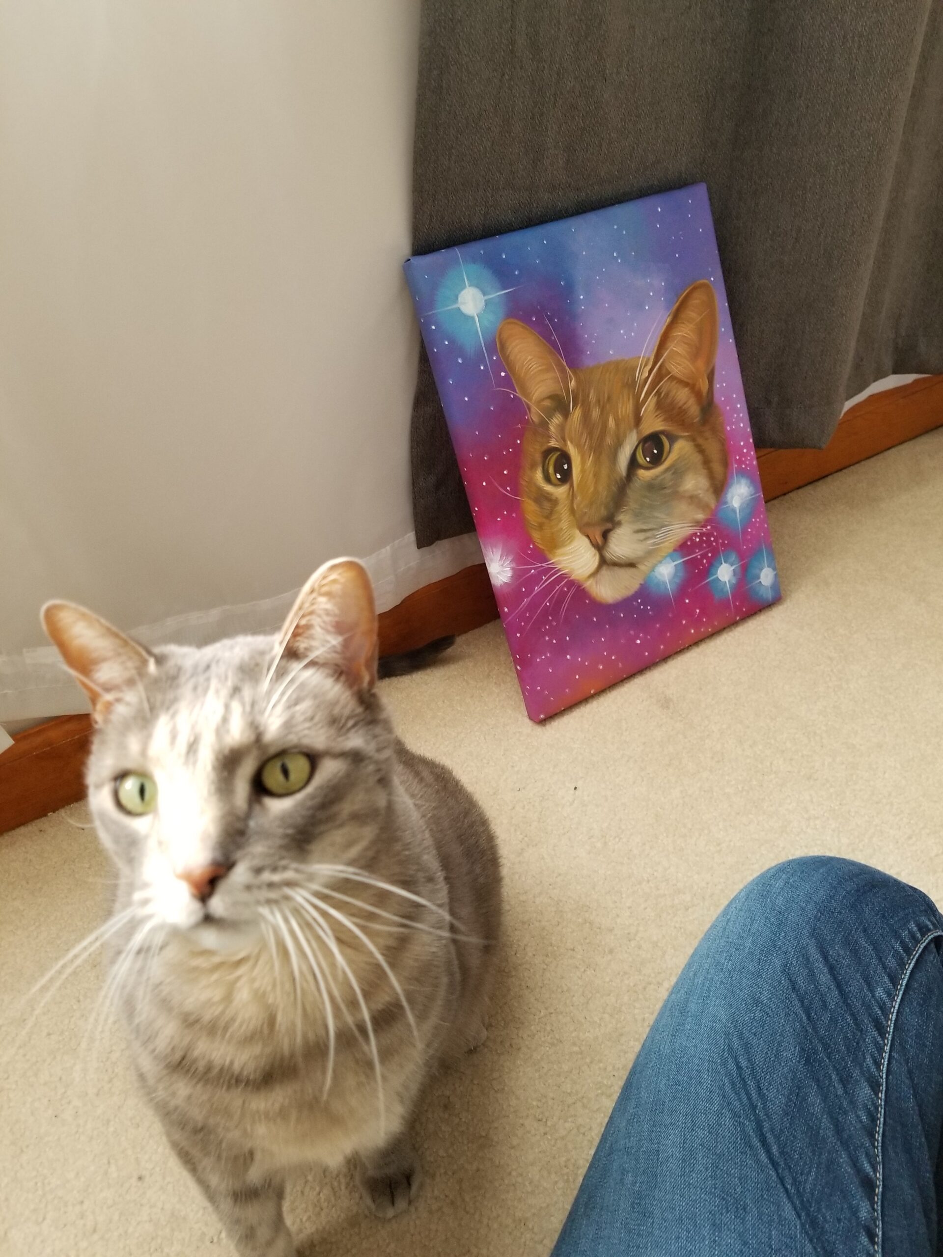 Space Cat Art - Paintings in Space! - Splendid Beast Pet Paintings