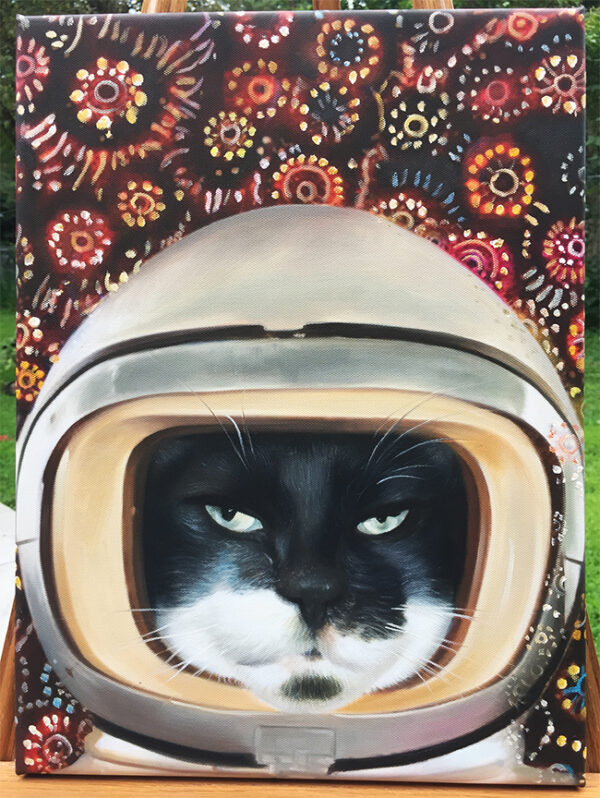 Space Cat Art - Paintings in Space! - Splendid Beast Pet Paintings