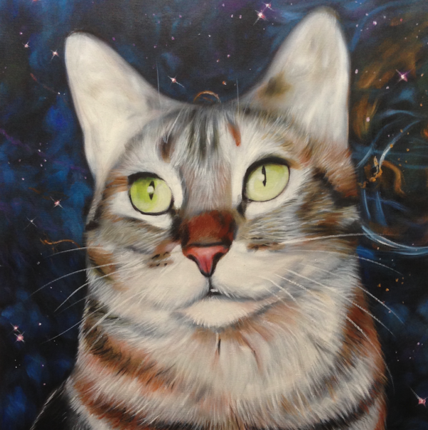 Space Cat Art - Paintings in Space! - Splendid Beast Pet Paintings